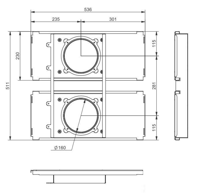 Kit de montage pour ComfoWell/ComfoAir Q - Fiabishop